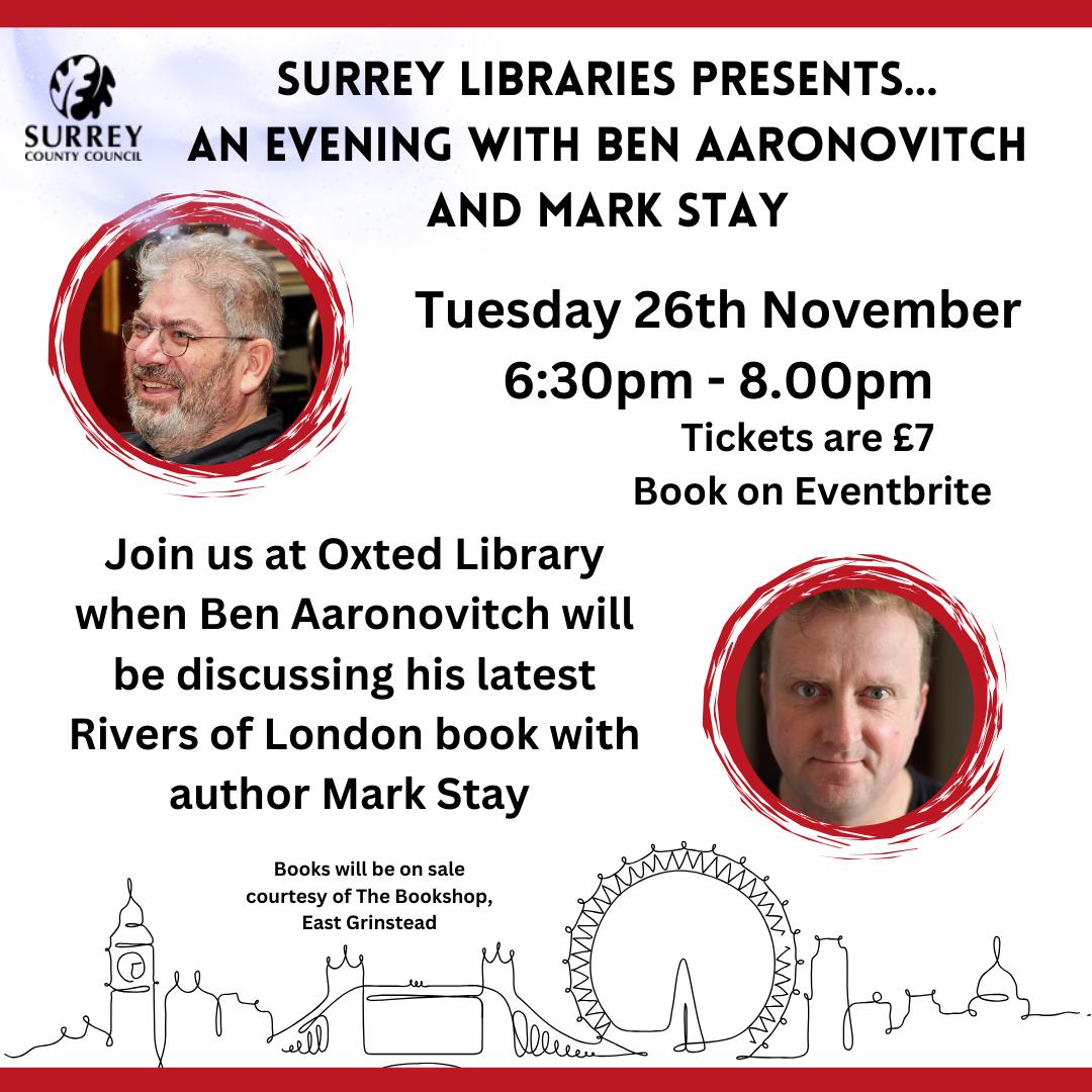 In Conversation with Ben Aaronovitch and other Dates for your Diary ...